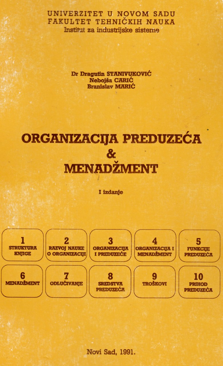 Organizacija preduzeća i menadžment