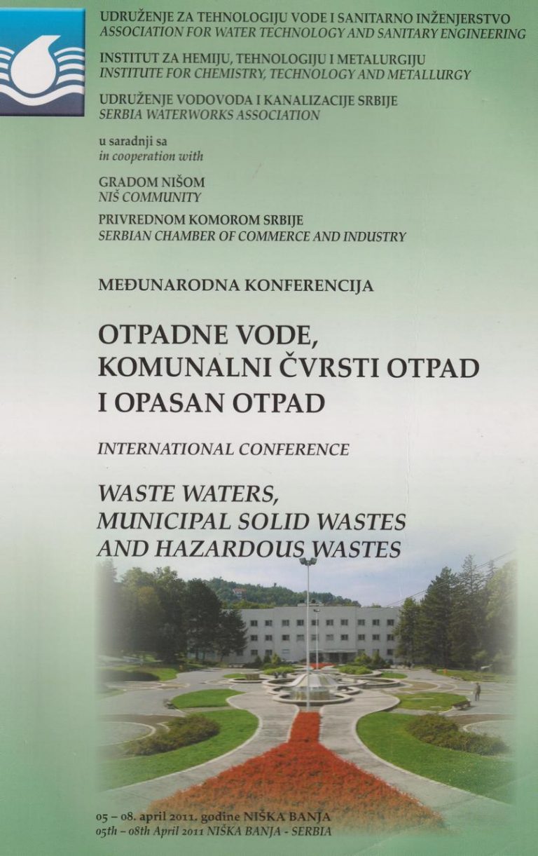 Otpadne vode, komunalni čvrsti otpad i opasan otpad